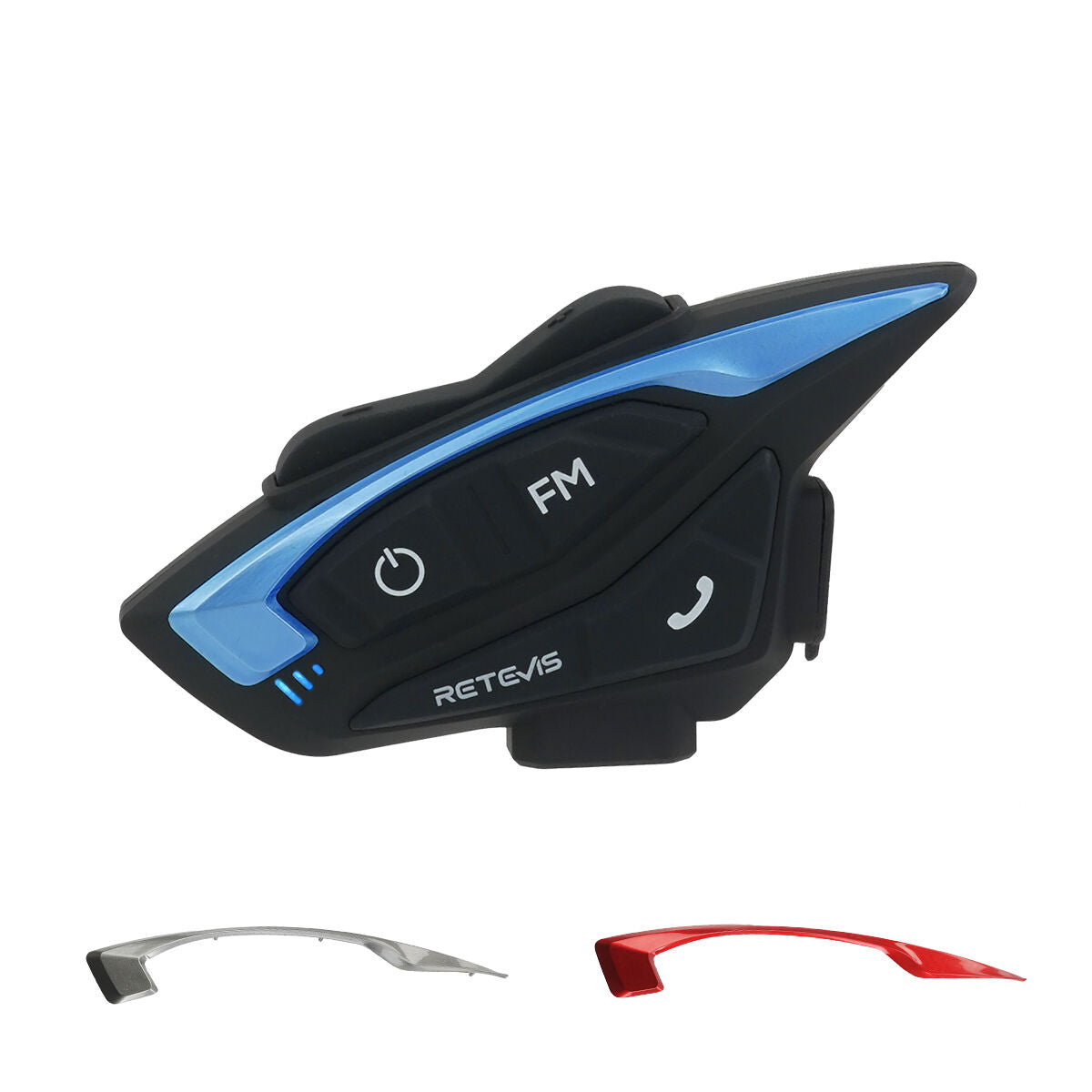 Retevis EZTalk 3A Motorcycle Bluetooth Helmet Walkie Talkie | Dark ...