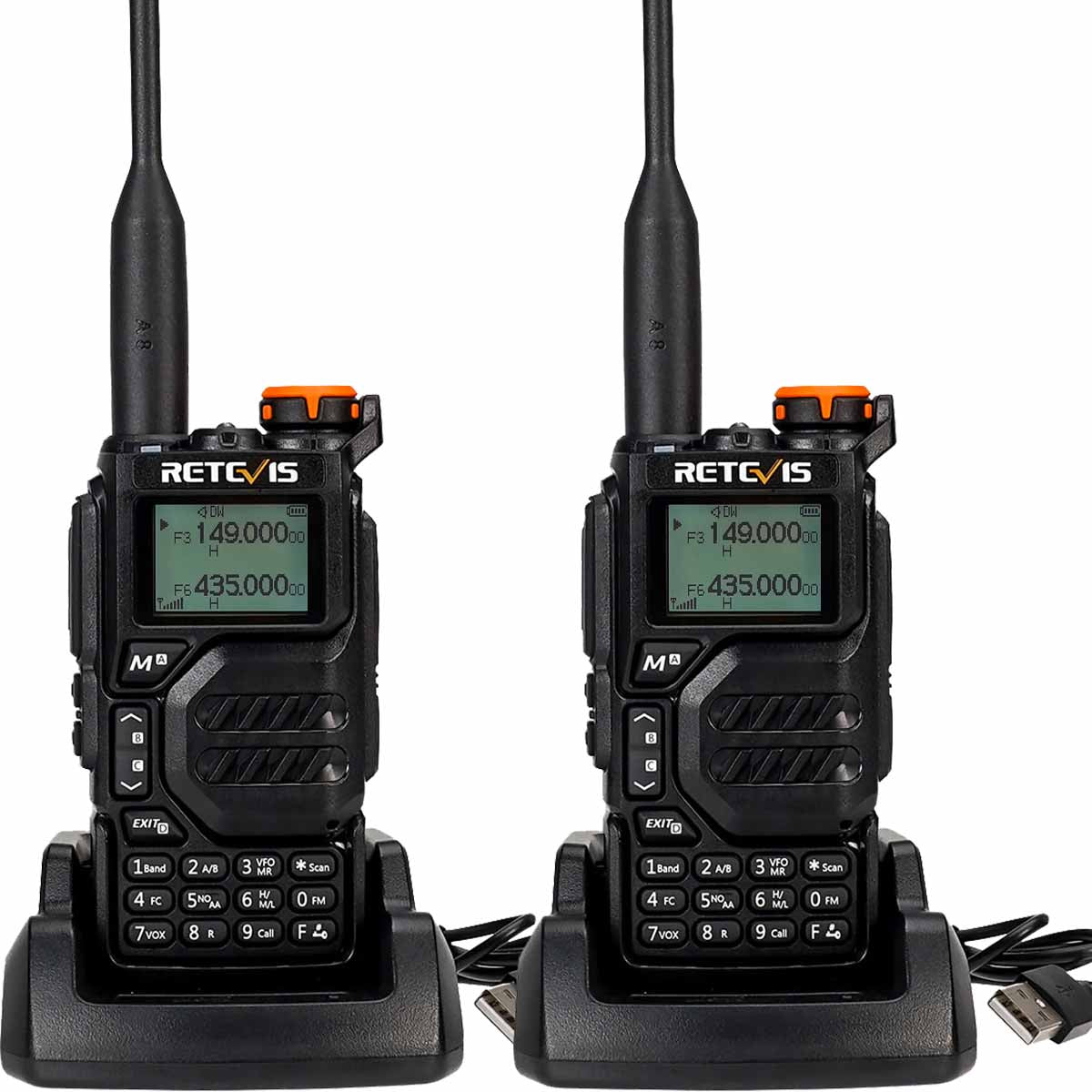 RA79 50-600MHz RX Aviation Band 5W Ham Radio (EU Ver.) - Dark Clear ...