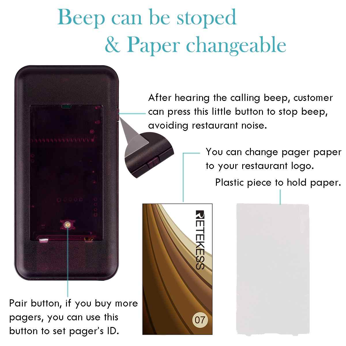 Retekess T113 Pager System | Dark Clear Skies