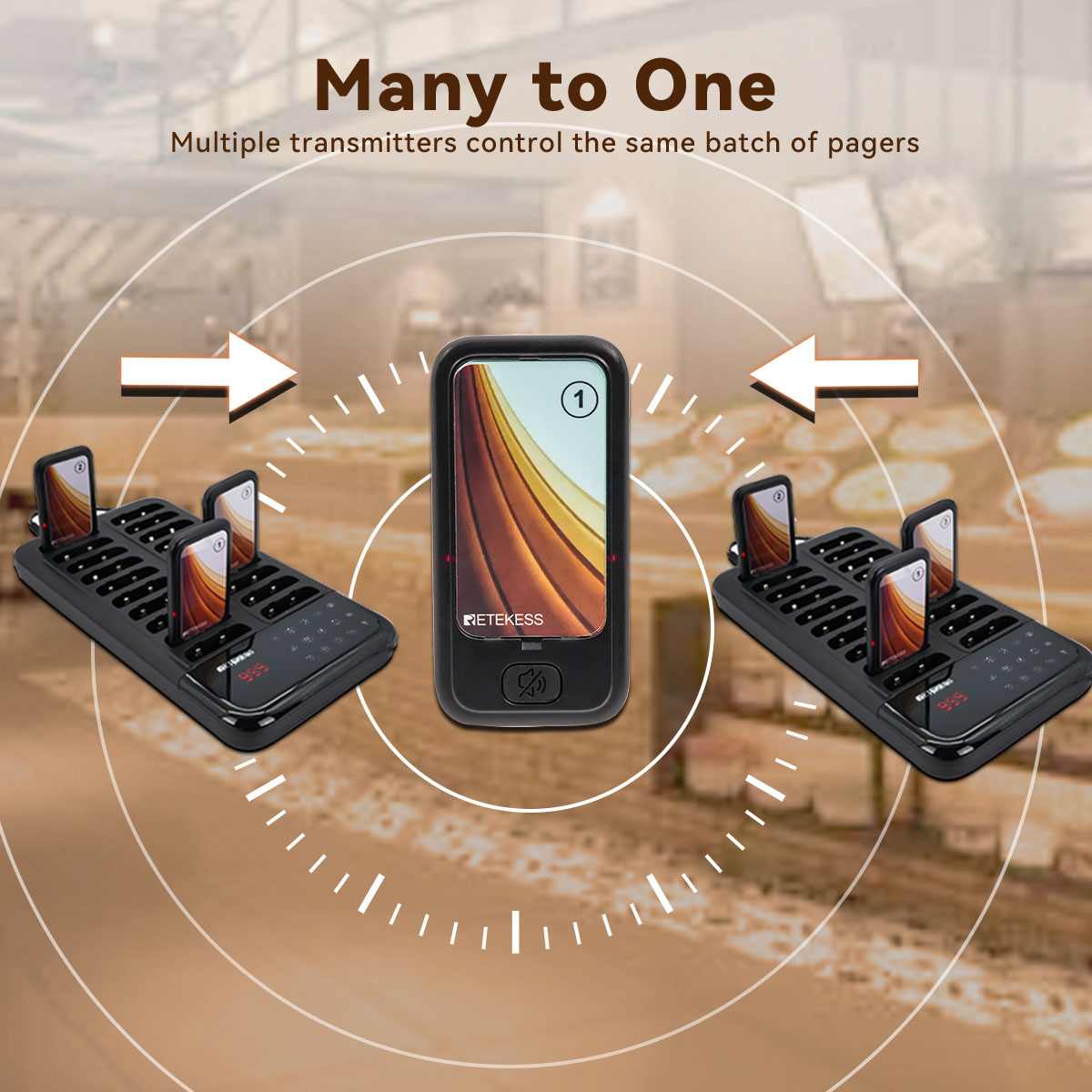Retekess TD173 Pager System | Dark Clear Skies