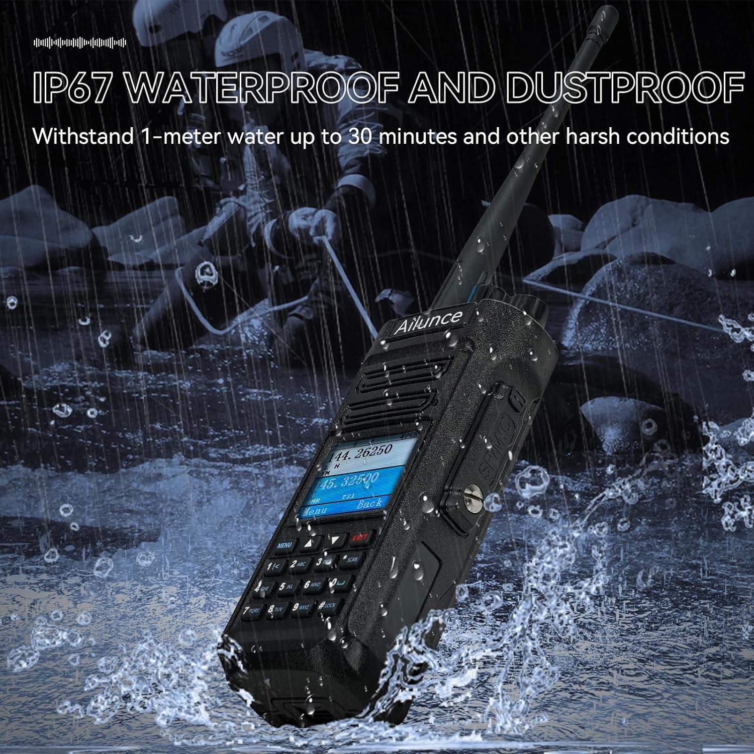 Retevis HD2 Two-Way Radio | GPS and Non-GPS Options | Dark Clear Skies