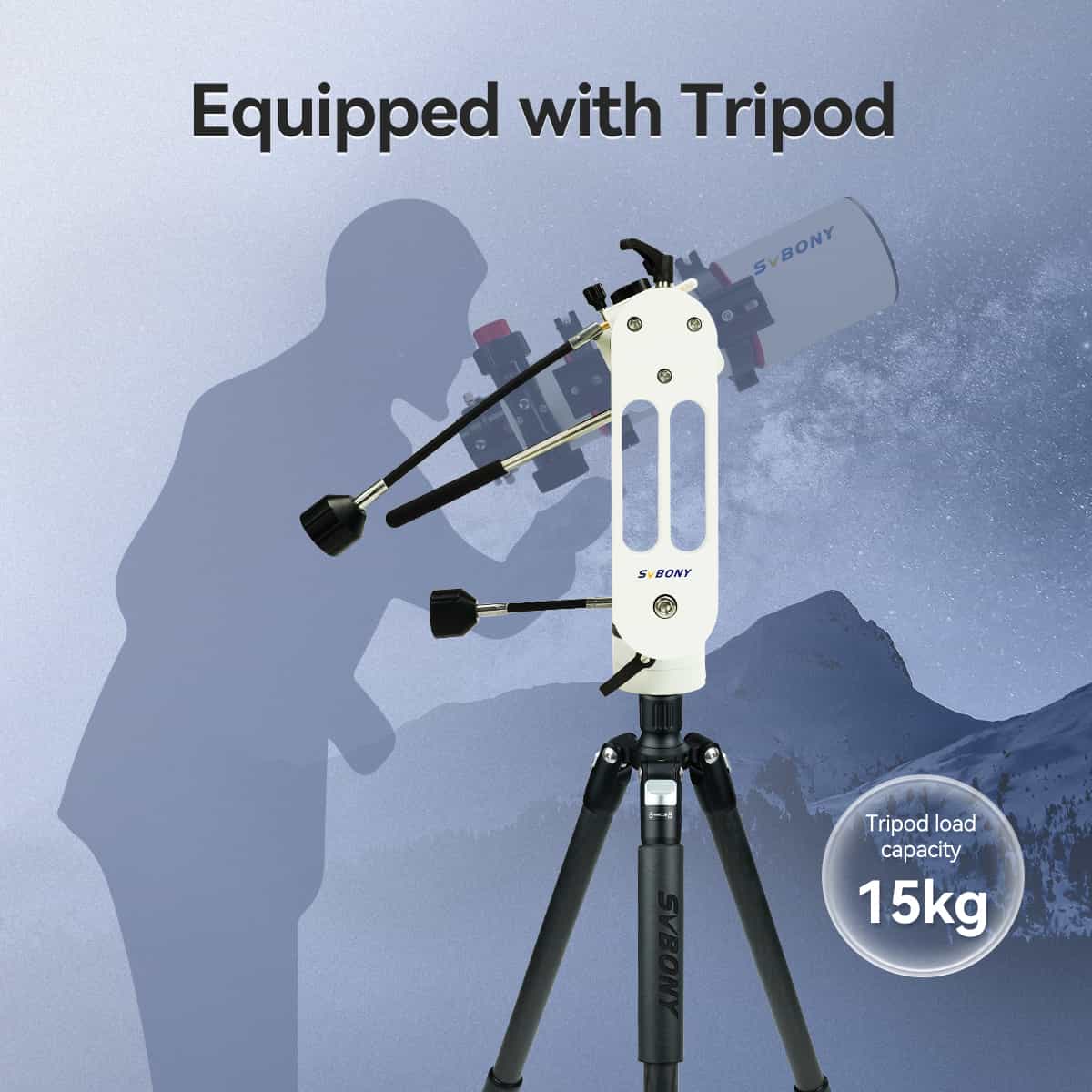 SV225 Adjustable Angle Alt-Azimuth Telescope Mount | Dark Clear Skies