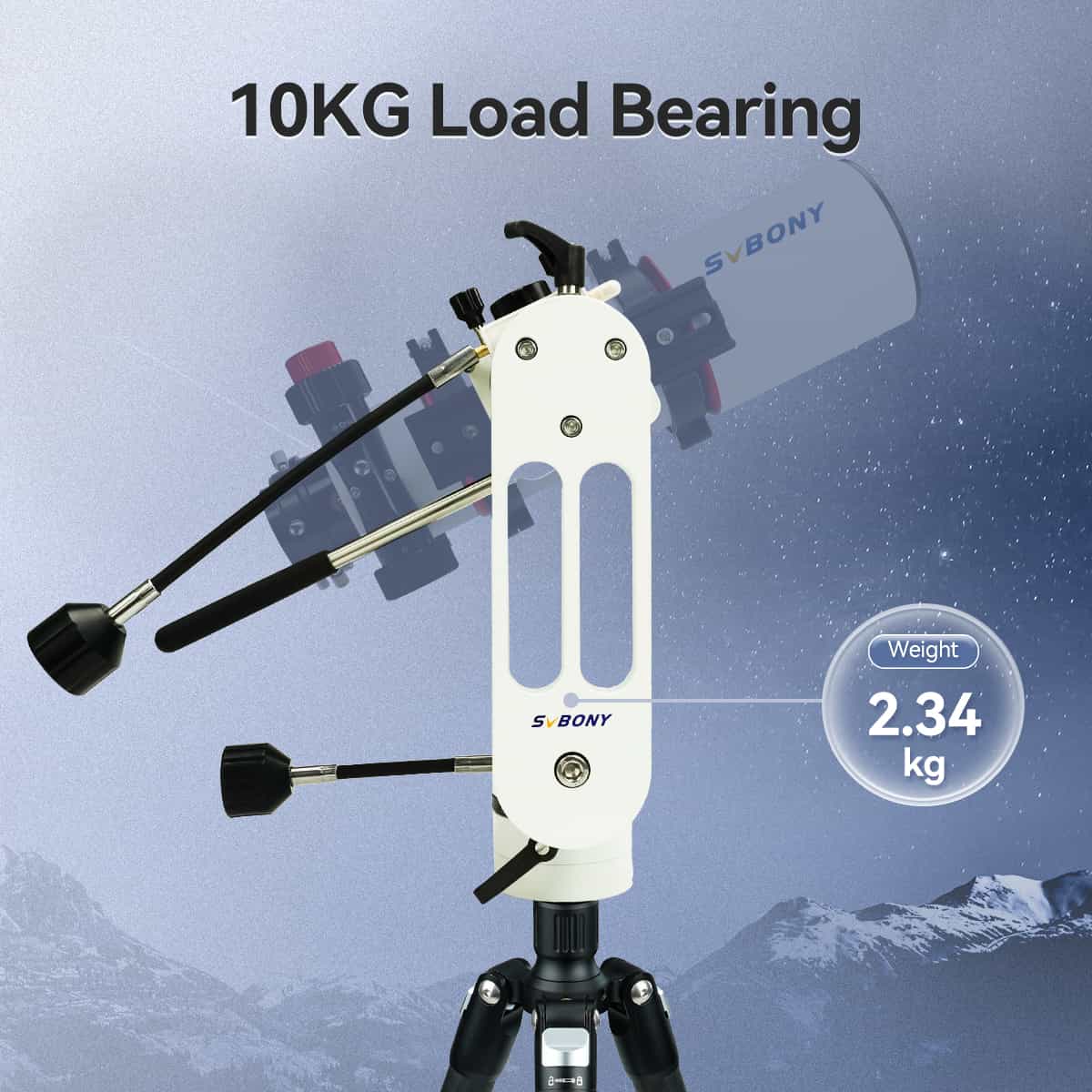 SV225 Adjustable Angle Alt-Azimuth Telescope Mount | Dark Clear Skies