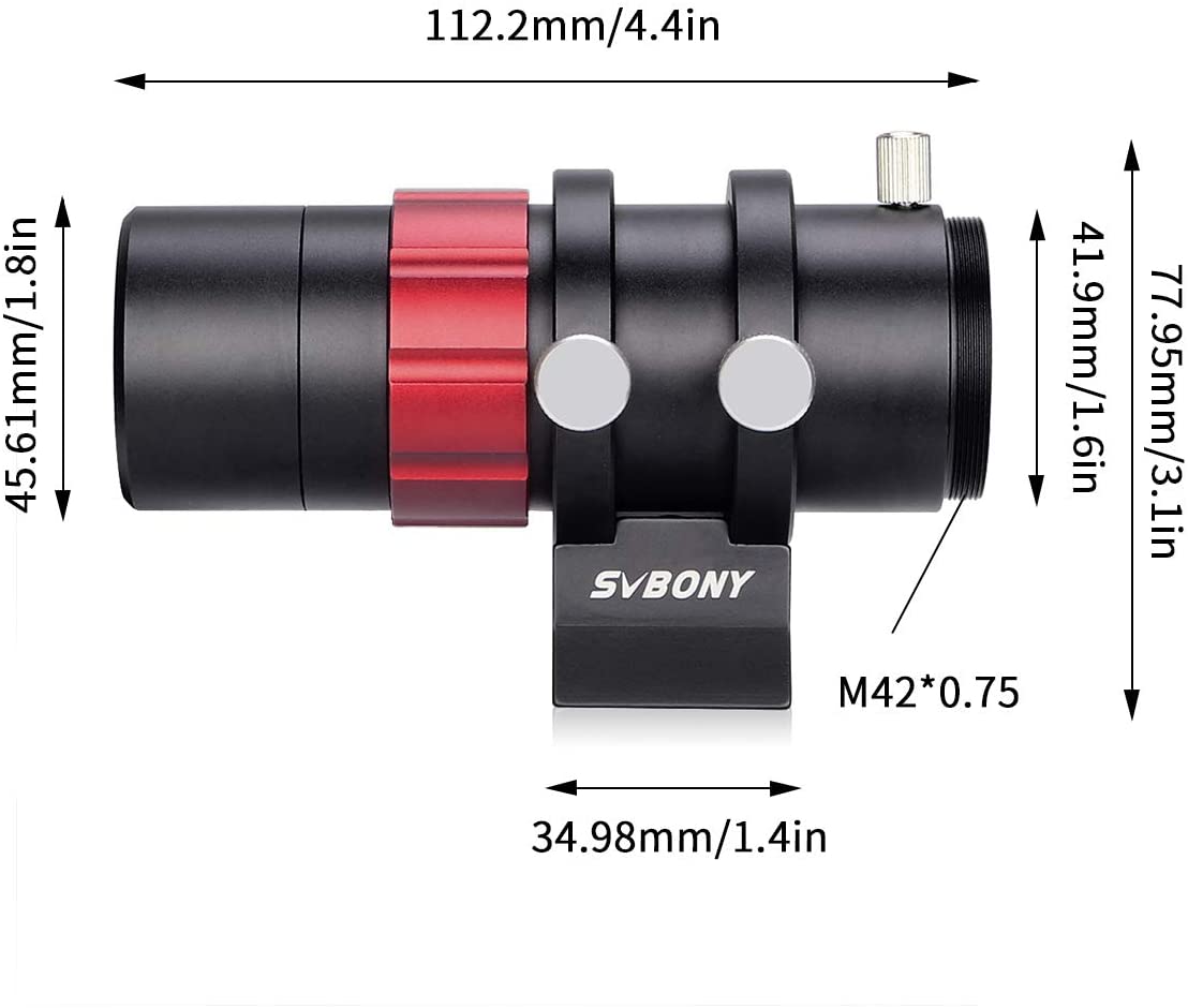 Svbony SV165 Finder Scope for Telescope 30mm Mini Guide Scope F4 120mm ...